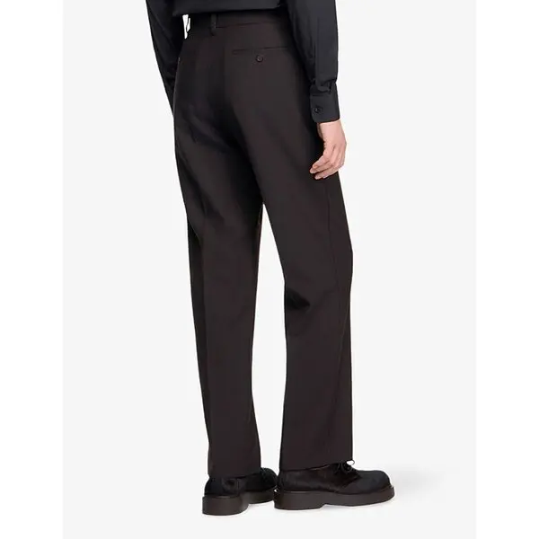 Sandro Straight-leg Regular-fit Wool Trousers