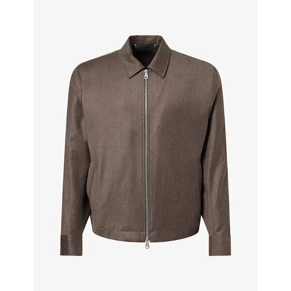 Paul Smith Blouson Zip Wool And Cashmere Jacket