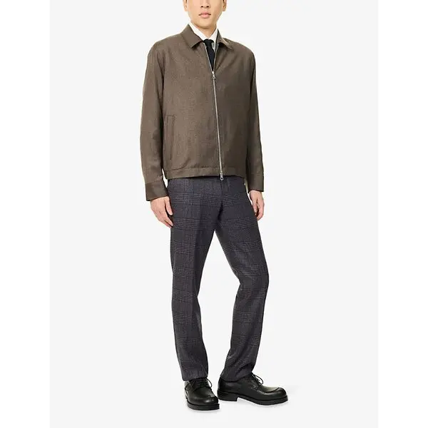 Paul Smith Blouson Zip Wool And Cashmere Jacket