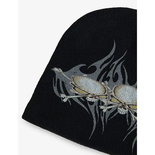 HELLSTAR Tribal Skullz 2 Cotton Beanie
