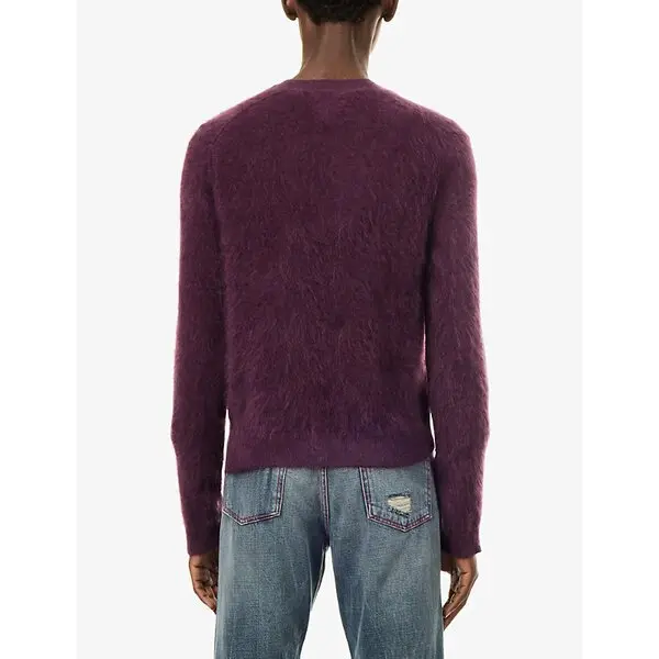 Acne Studios Klasher Logo-embroidery Cashmere Cardigan