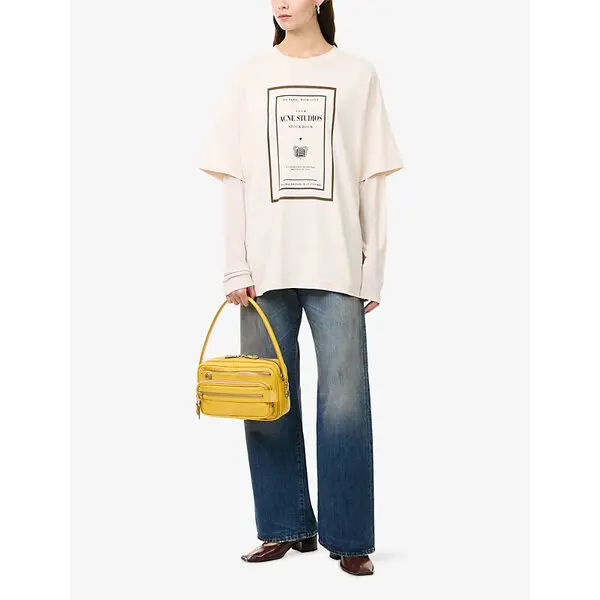 Acne Studios 2021f Mid-rise Wide-leg Denim Jeans