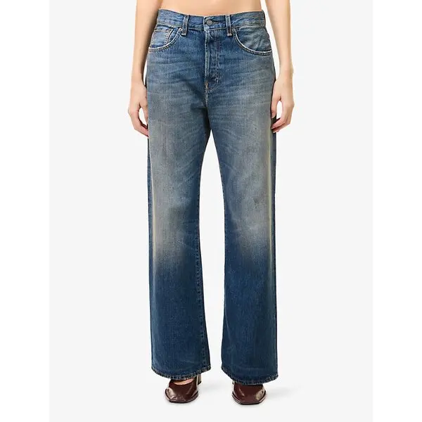 Acne Studios 2021f Mid-rise Wide-leg Denim Jeans