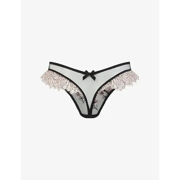 Agent Provocateur Andiee Embroidered Lace Thong