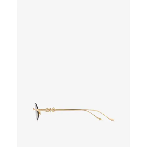 KAREN WAZEN Vicky Frameless Metal Sunglasses