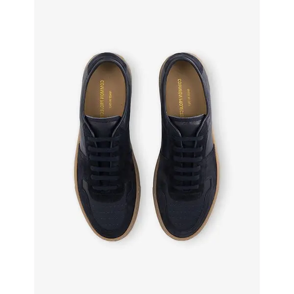 COMMON PROJECTS Bball Duo Leather And Suede Trainers
