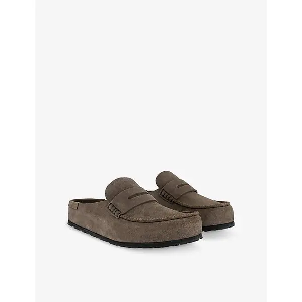 BIRKENSTOCK Naples Wrapped Suede Clogs