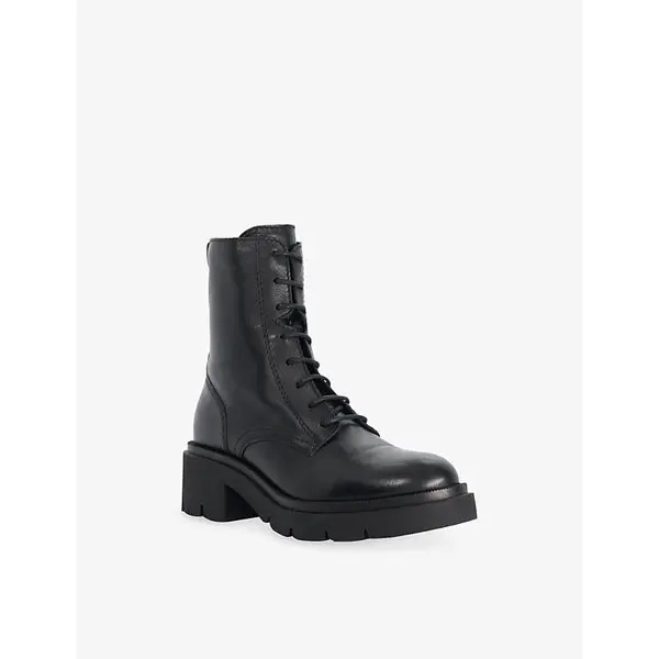 DUNE Pion Lace-up Leather Ankle Boots