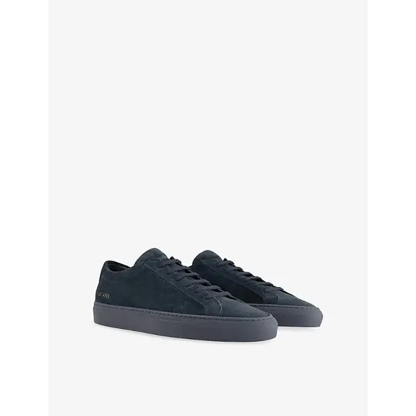COMMON PROJECTS Achilles Premium Suede Trainers - Navy Suede