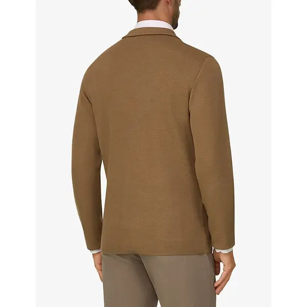 Boggi Milano Double-breasted Regular-fit Merino Wool Jacket