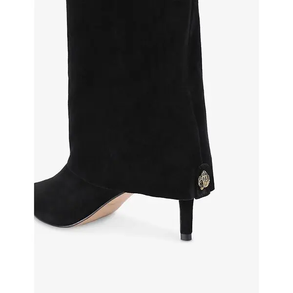 Kurt Geiger Maggie Fold Suede Knee-high Boots