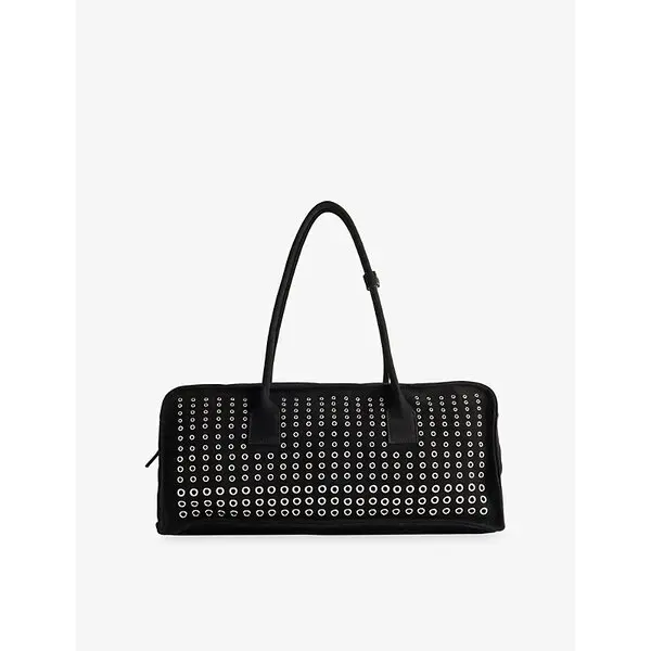 Gimaguas Claudia Eyelet Suede Handbag
