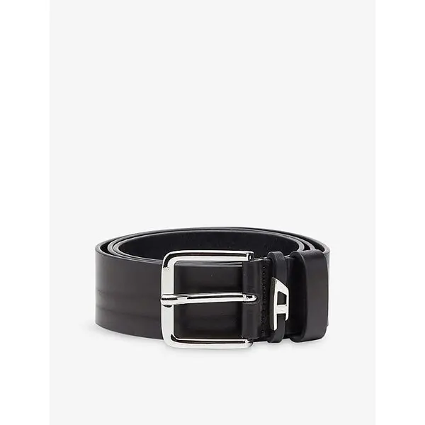 DIESEL® D Loop Crinkle Leather Belt