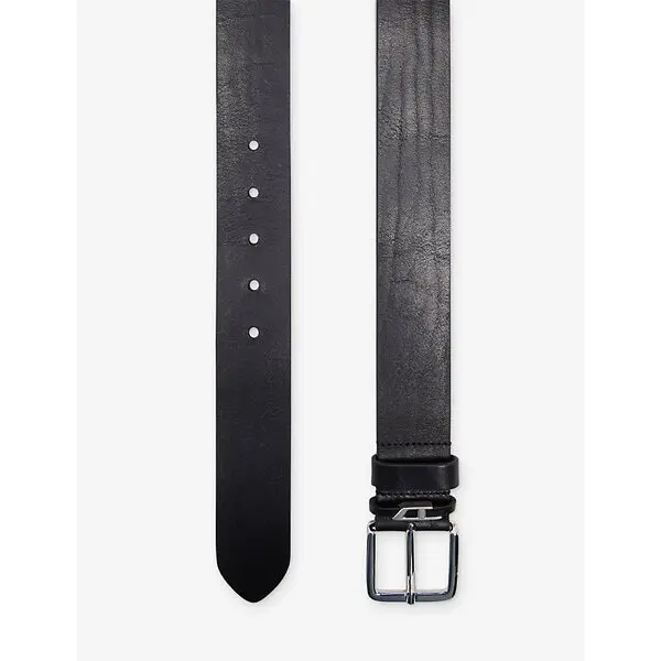 DIESEL® D Loop Crinkle Leather Belt