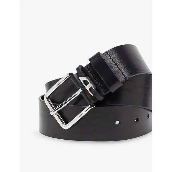 DIESEL® D Loop Crinkle Leather Belt