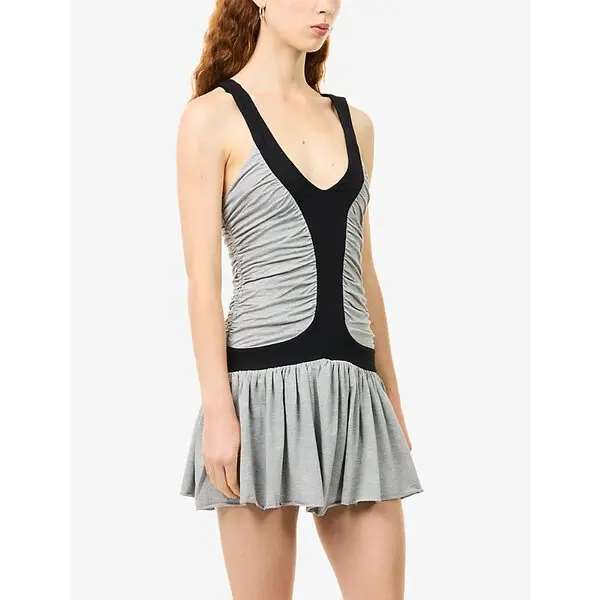 Gimaguas Molly Ruched Jersey Mini Dress