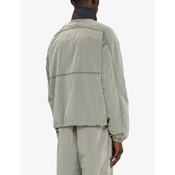 DIESEL® Half-zip Crinkle Nylon Jacket