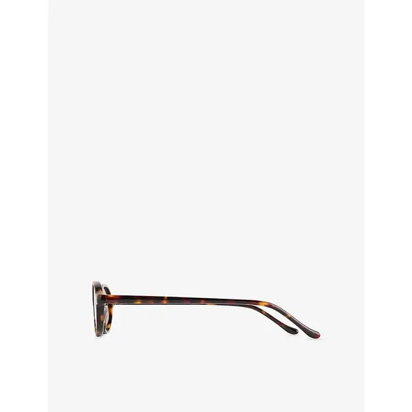 KAREN WAZEN Noor Round-shape Shell Acetate Sunglasses