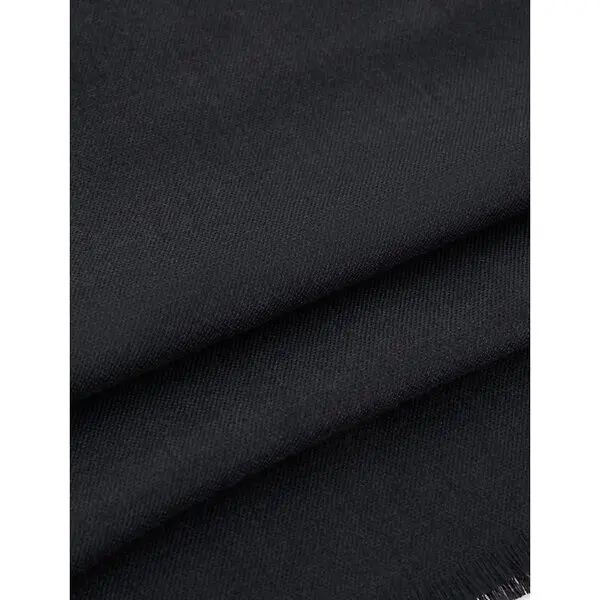 Boggi Milano Frayed-trim Wool And Silk Scarf