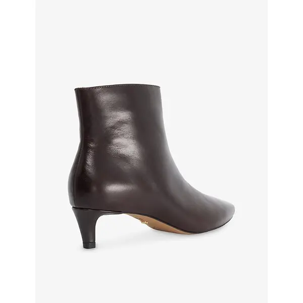 DUNE Ovelle Heeled Leather Ankle Boots