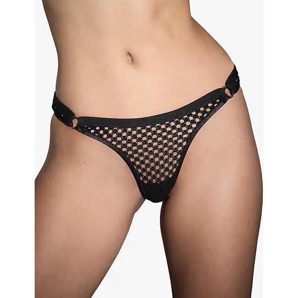 Agent Provocateur Bubbles Fishnet Thong
