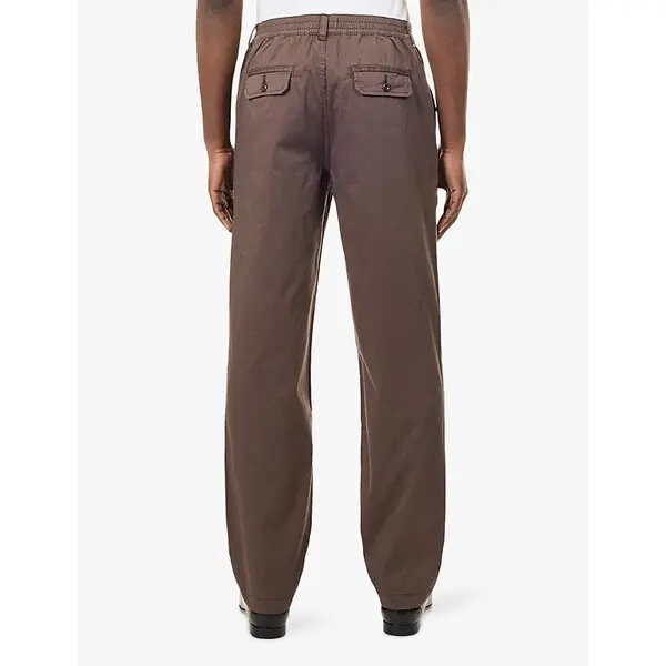 Paige Eberton Tapered-leg Cotton Trousers