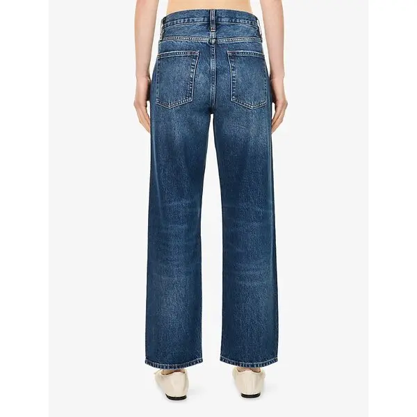 FRAME The Hang Straight-leg Cotton-blend Jeans