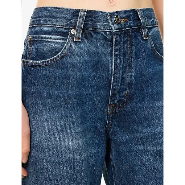 FRAME The Hang Straight-leg Cotton-blend Jeans