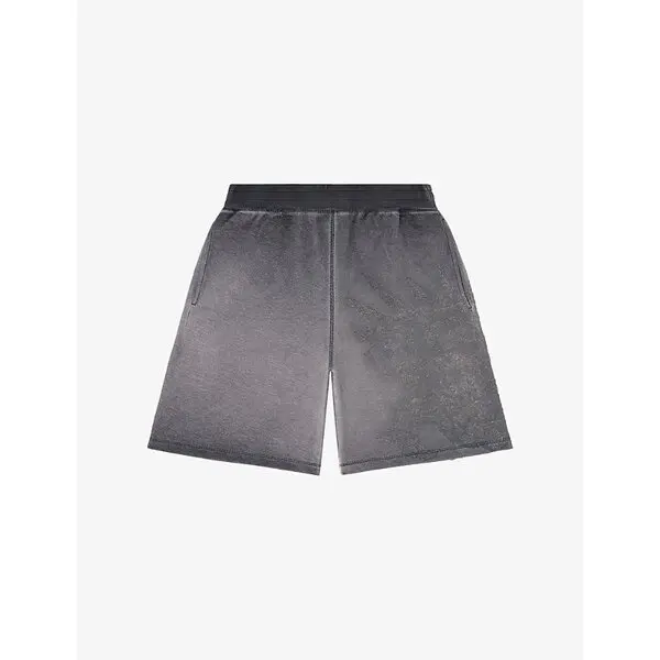 DIESEL® Dévoré Motif Washed Jersey Shorts
