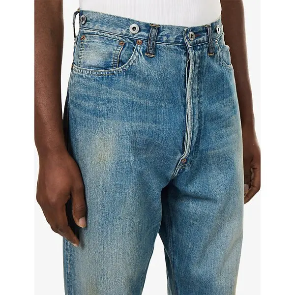 A.PRESSE No.22 Wash Wide Denim Jeans
