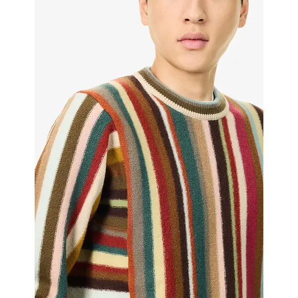 Paul Smith Artist Stripe Merino-wool Jumper