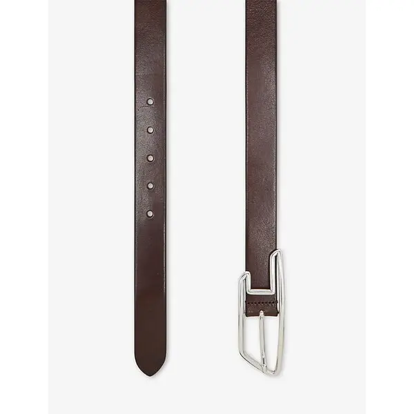 DIESEL® D-logo Buckle Leather Belt