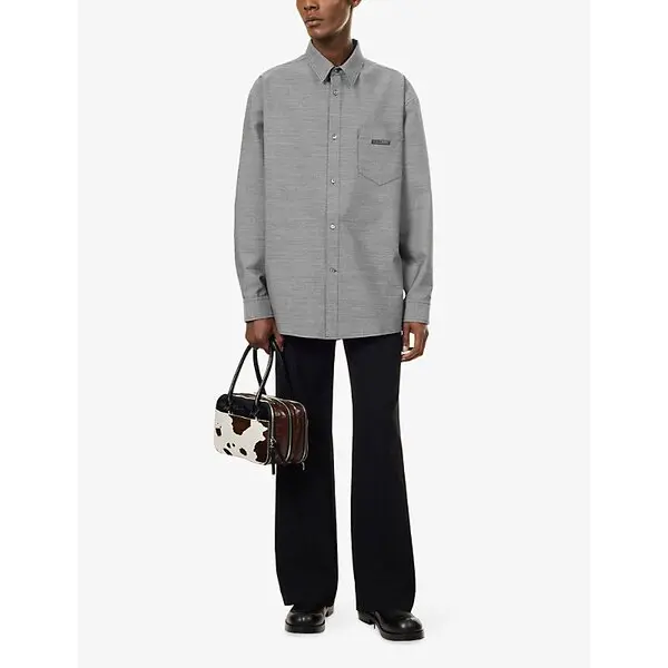 Marni Oversized Long-sleeve Wool Shirt