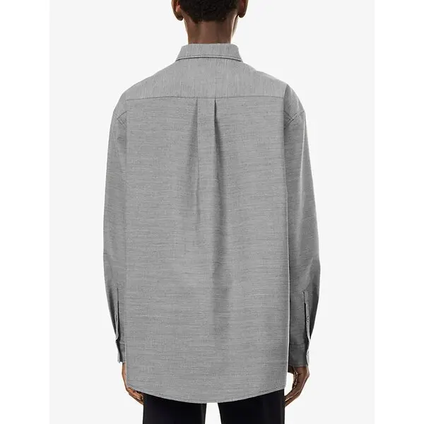 Marni Oversized Long-sleeve Wool Shirt