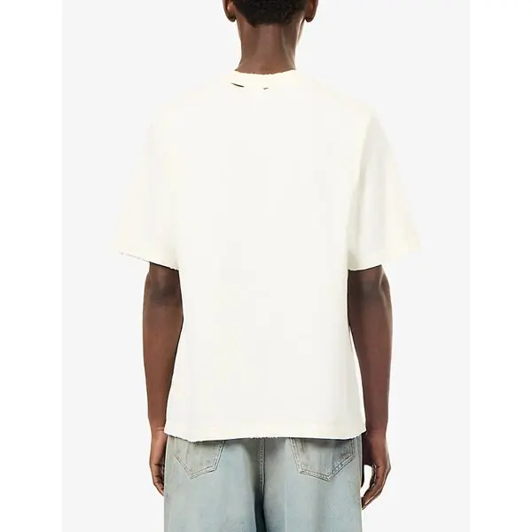 WILLY CHAVARRIA Cuidame Madrecita Oversized Graphic Cotton-jersey T-shirt - Masa