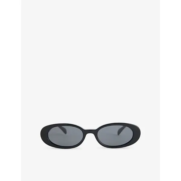 KAREN WAZEN Olivia Oval-shape Acetate Sunglasses