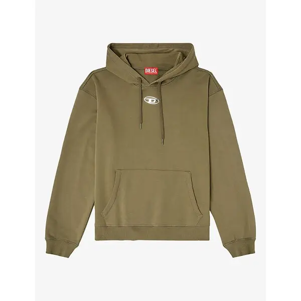 DIESEL® Metallic-logo Cotton Hoody