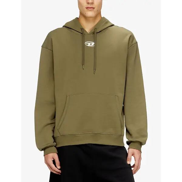 DIESEL® Metallic-logo Cotton Hoody