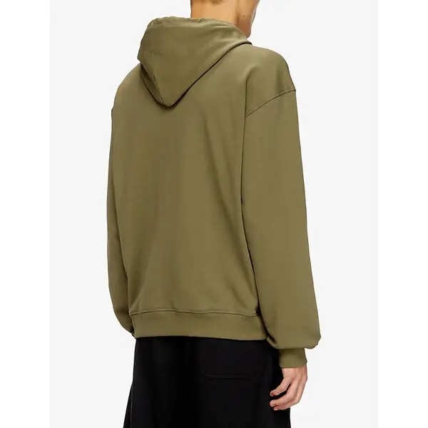 DIESEL® Metallic-logo Cotton Hoody