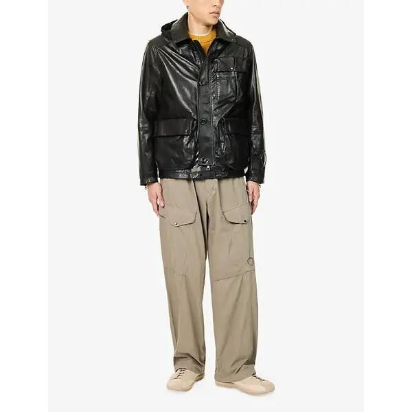C.P. COMPANY Millie Goggle-hood Leather Jacket
