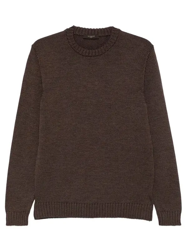 ZANONE Wool Crewneck Sweater - Brown