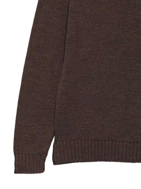 ZANONE Wool Crewneck Sweater - Brown