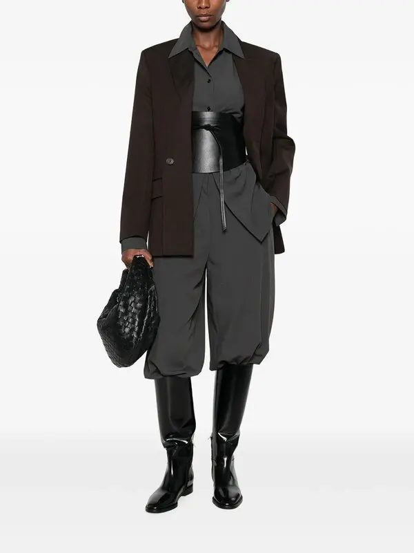 Victoria Beckham Single-breasted Blazer In Mouliné Twill