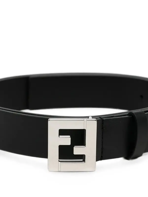 Fendi Ff 30 Leather Belt