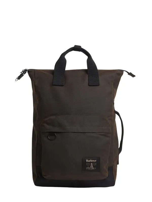 Barbour Classic Waxed Cotton Man's Bag - Green