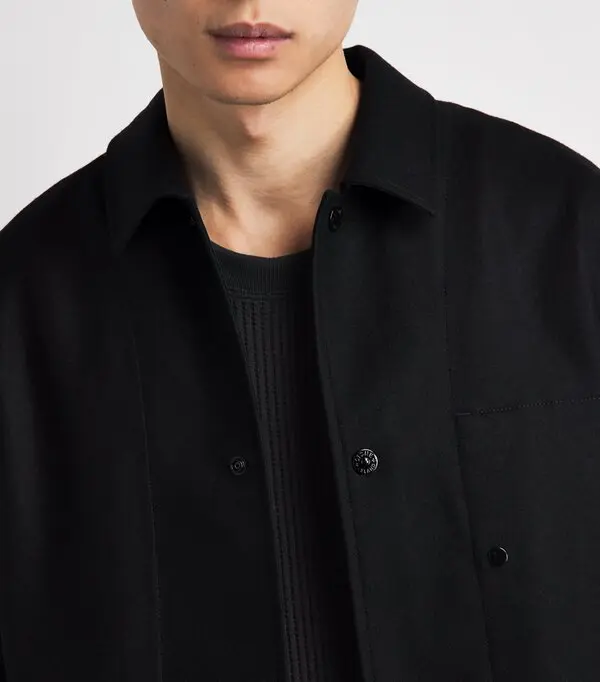 Stone Island Ghost Piece Wool-blend Overshirt