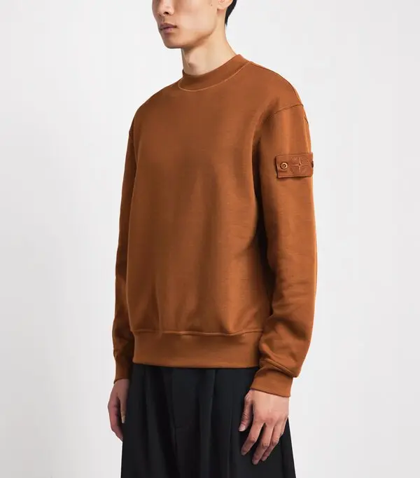 Stone Island Ghost Piece Wool-cotton Sweatshirt