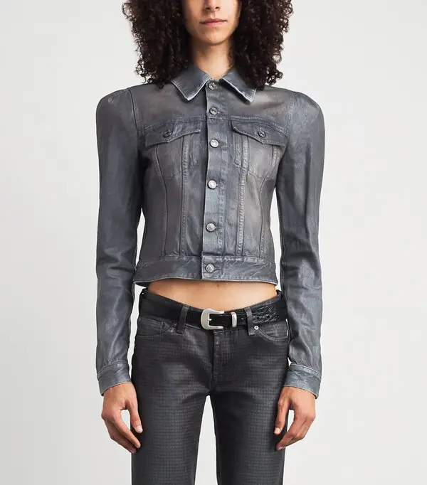 7 For All Mankind Coated Denim Jacket