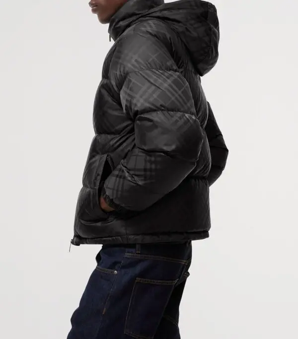 Burberry Down Check Puffer Jacket