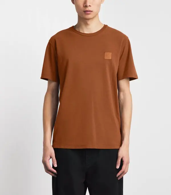 Stone Island Ghost Piece Logo T-shirt - Red